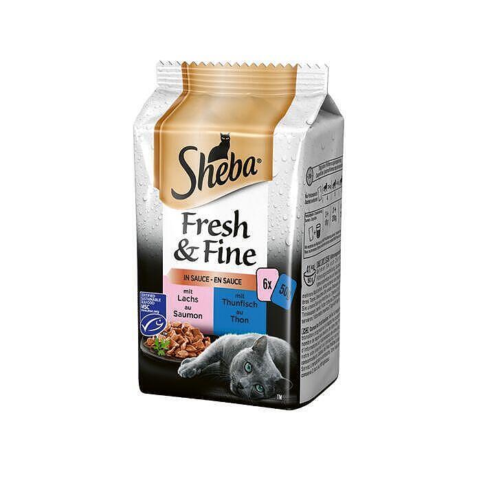 Пауч за котки SHEBA Mini Риба 6x50 г