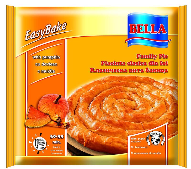 Замразена вита баница БЕЛЛА ябълка и канела 800 г