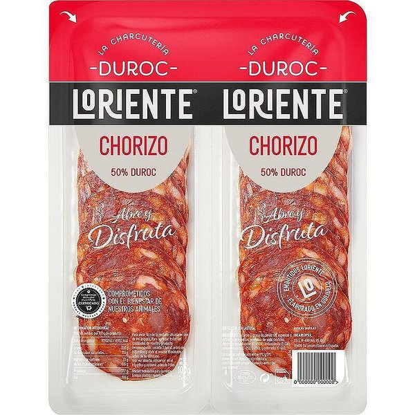 Чоризо Loriente Duroc слайс 2x50 г