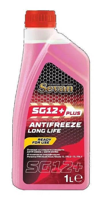 Антифриз SEVAN SG11 READY червен до -37*C 1 л