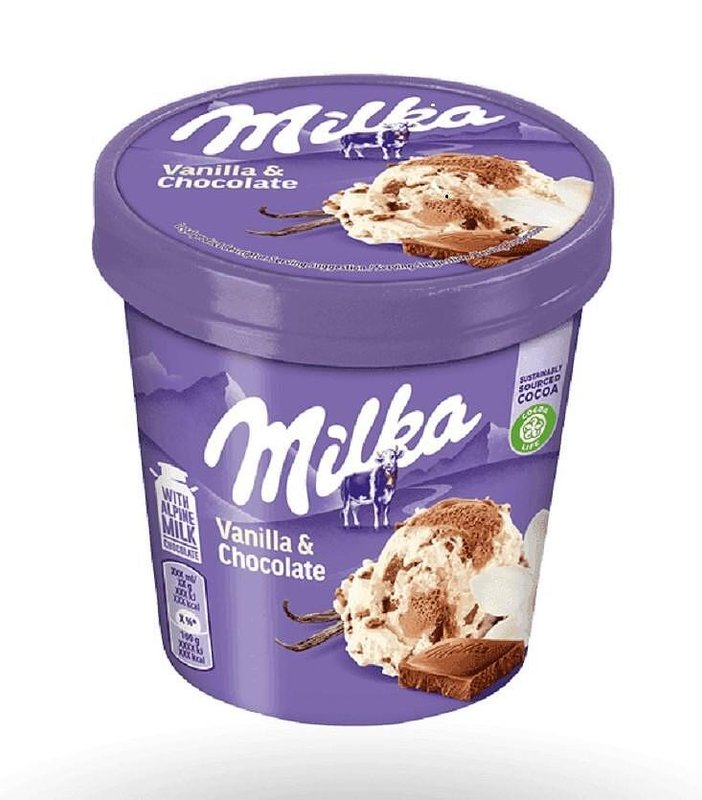 Слад. MILKA ванилия шоколад туба 297г