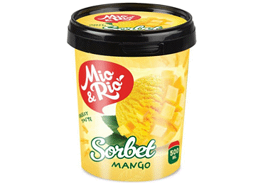 Сладолед MIO&RIO сорбе манго 390г