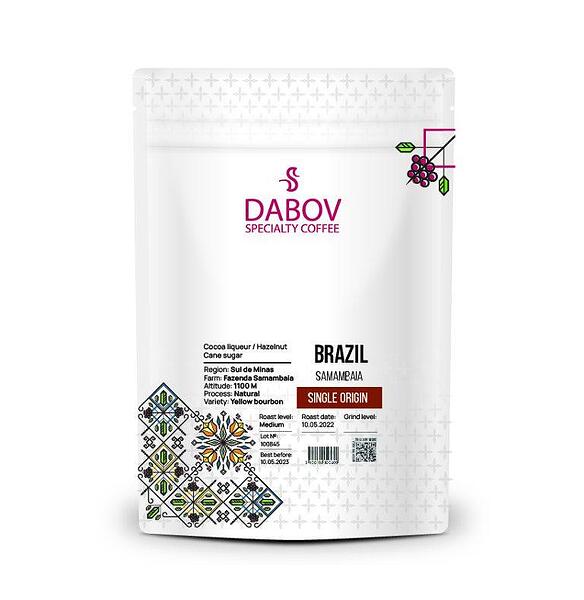 Кафе на зърна Dabov Specialty Coffee Бразилия Самамбая, 1кг