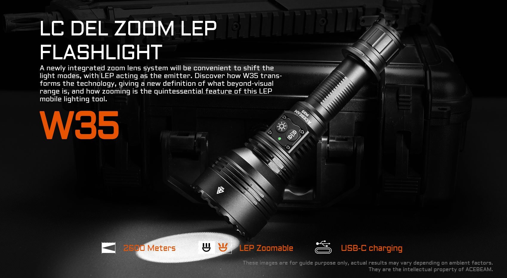 Лазерен Фенер ACEBEAM W35