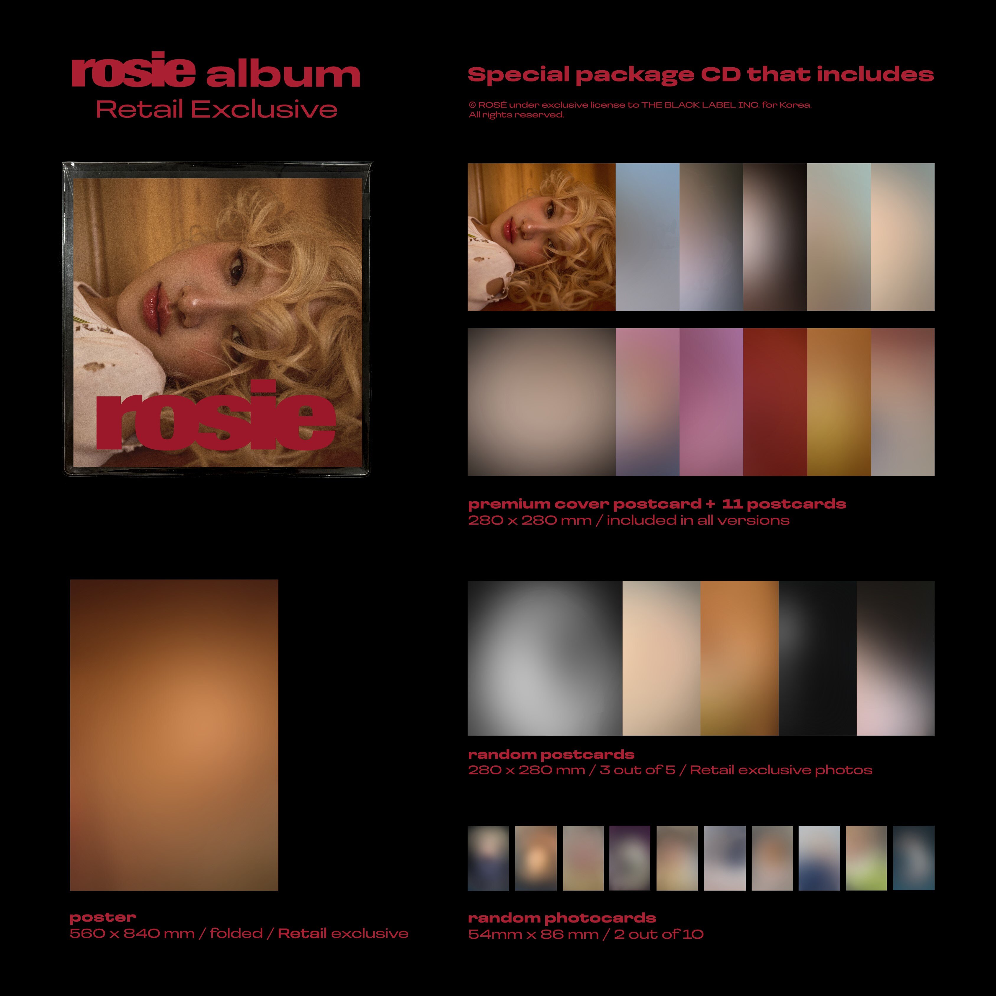 ROSÉ (BLACKPINK) | 1st Studio Album: ROSIE (Retail Exclusive Ver.)