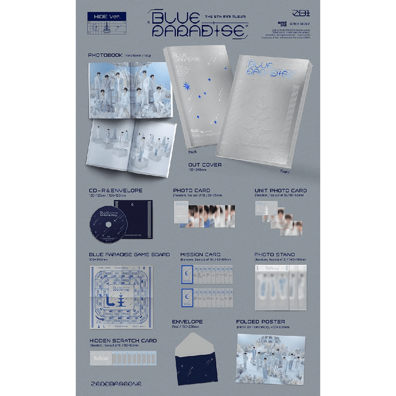 ZEROBASEONE | 5th Mini Album: BLUE PARADISE (Photobook Ver.)