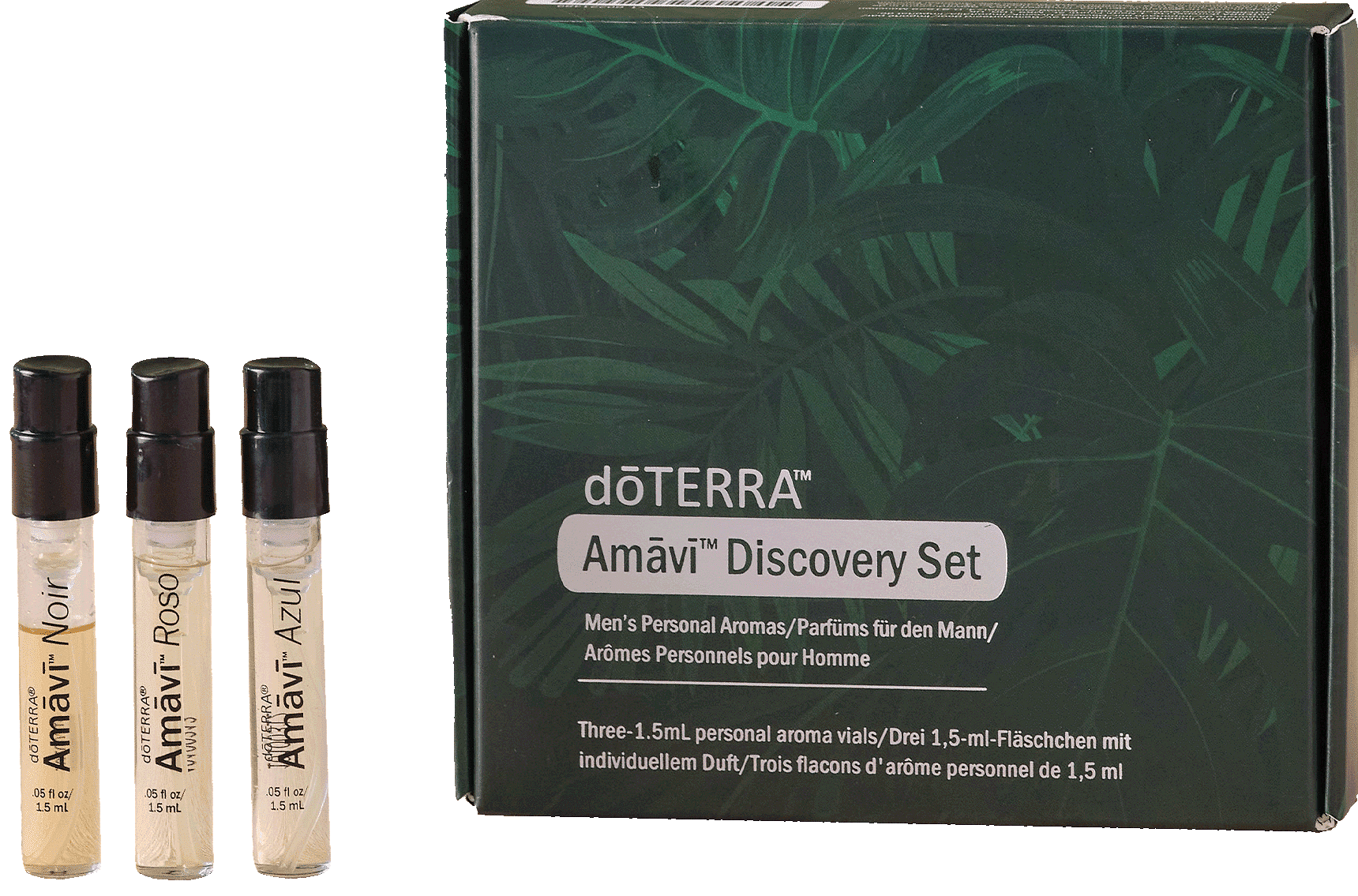 Мъжка колекция от 3 ароматa Amavi Discovery Set doTERRA парфюмчета