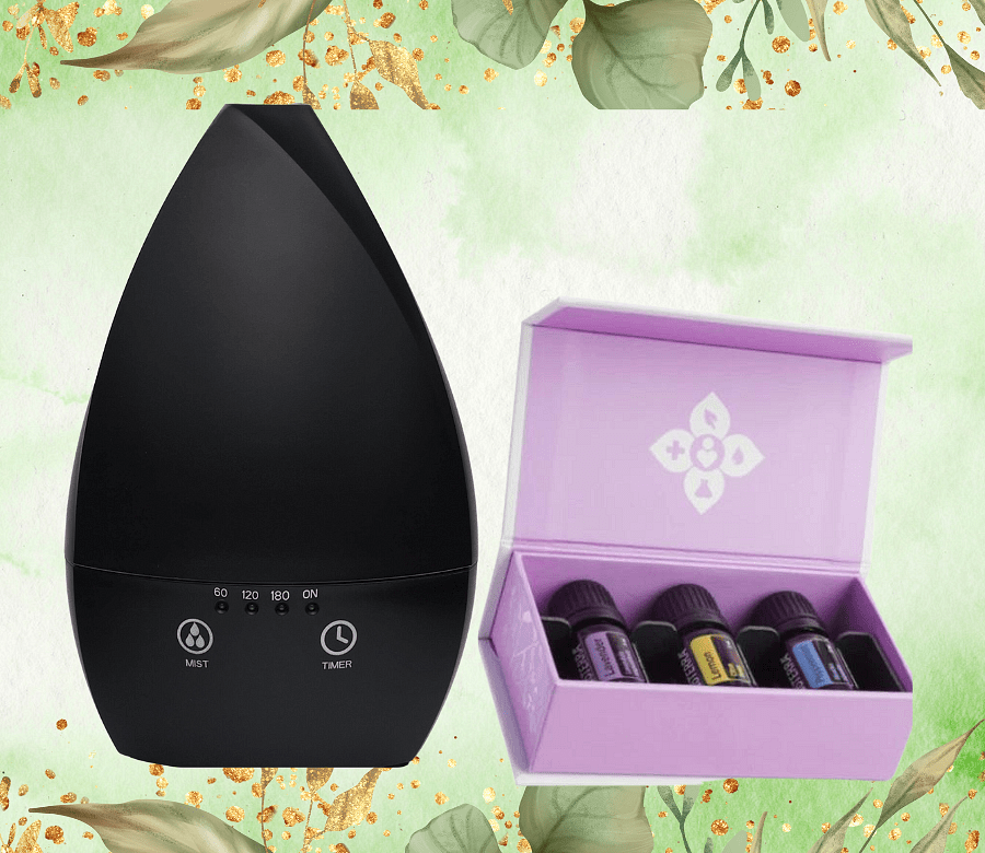 Дифузер Ваза Мохана и сет от 3 масла Introductory Kit dOTERRA