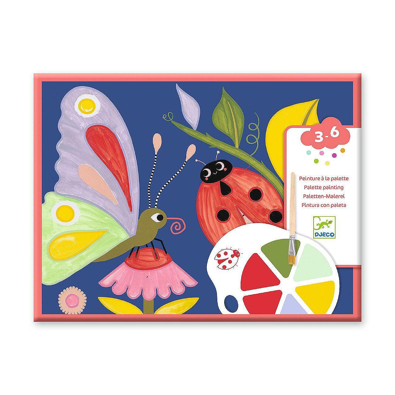 Djeco Комплект рисуване с палитра буболечки | Творчески Игри | Little ...