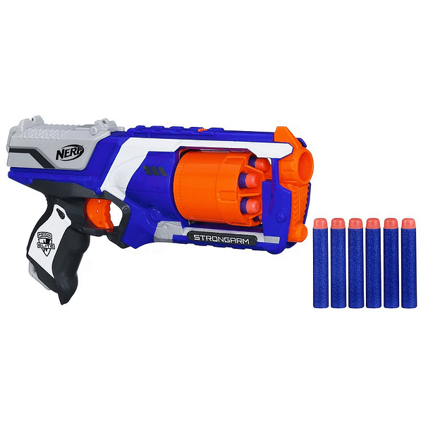 Бластер NERF STRONGARM с 6 меки стрели Hasbro 36033