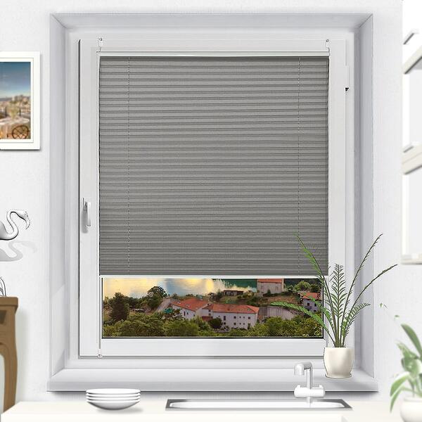 Плисирана слънцезащитна полупрозрачна щора 200 х 45 см., без ...