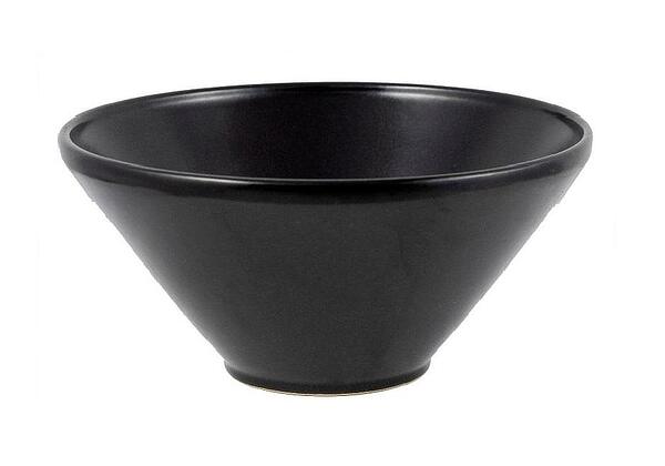 Порцеланова купа конус, черна 15см. 300мл. внос Португалия, преоценка