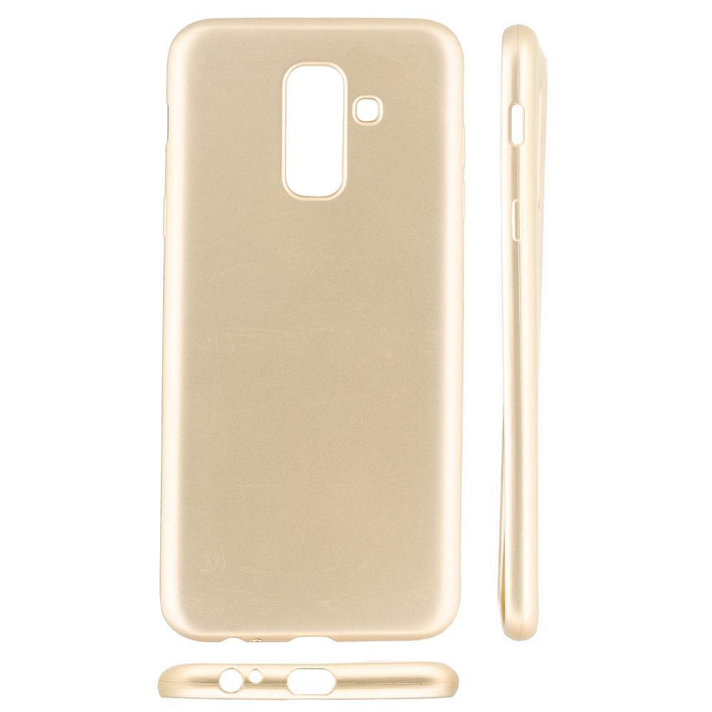 Силиконов калъф Color case - Samsung A6 Plus /златен/