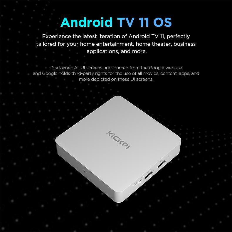 Android TV Box KickPI 2GB RAM / 32GB ROM AndroidTV + Certificate