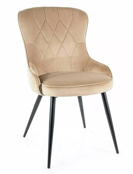 Трапезен стол ЛОТУС ВЕЛВЕТ кадифе в 4цвята