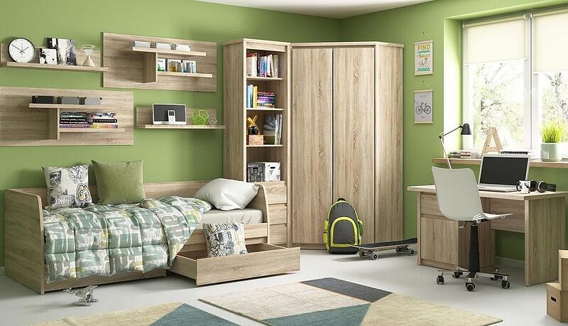 Детско обзавеждане NORTON 90x200 дъб сонома