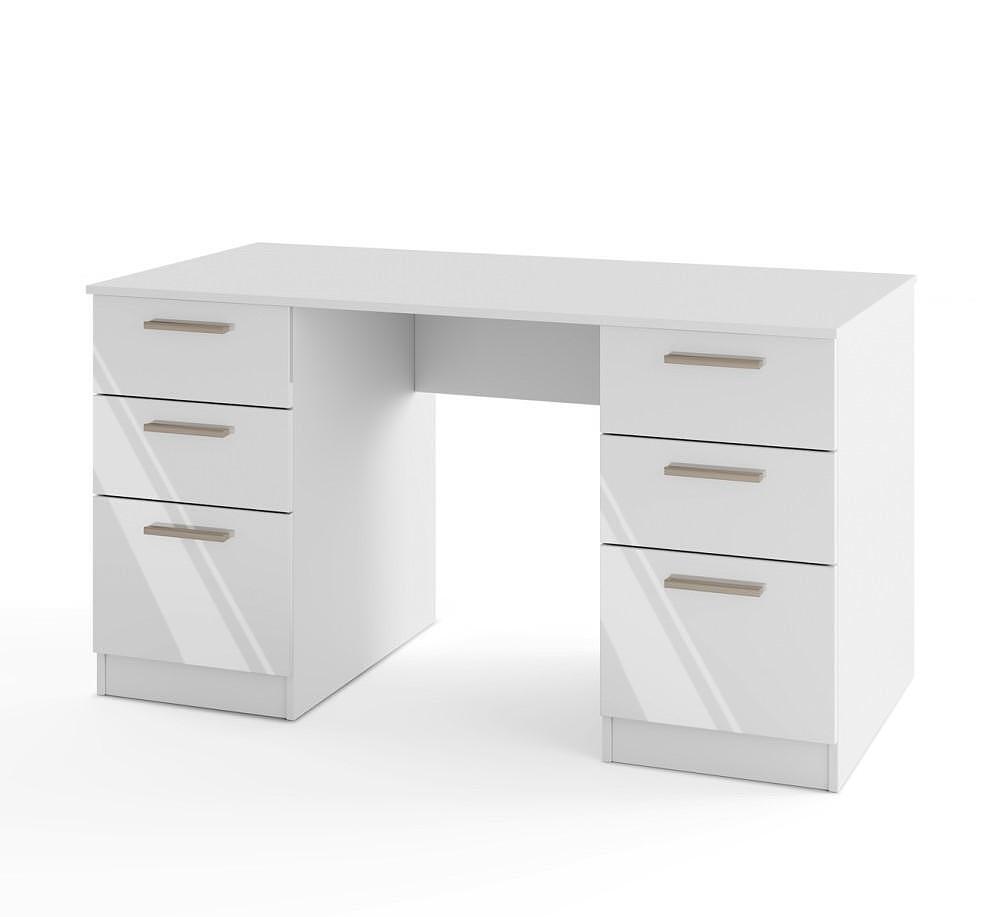 Бюро Сити 3091 бял гланц топ цени | LEOSmebel