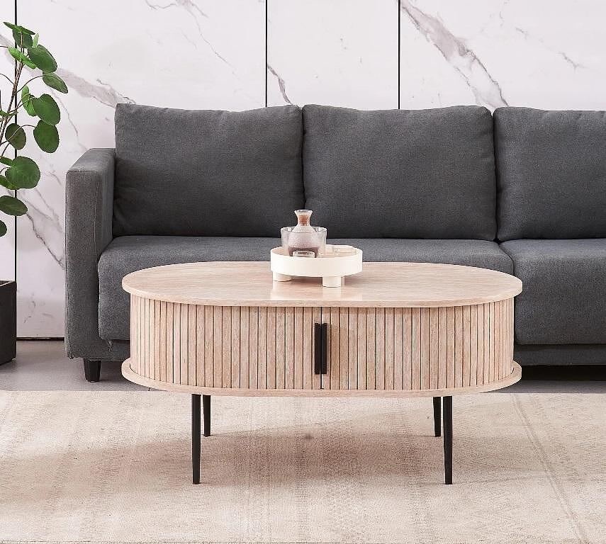 Холна маса ODRI травертино - черен топ цени | LEOSmebel