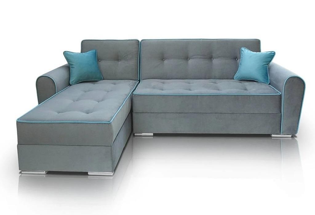 Разтегателен ъглов диван с лежанка Торонто топ цени | LEOSmebel