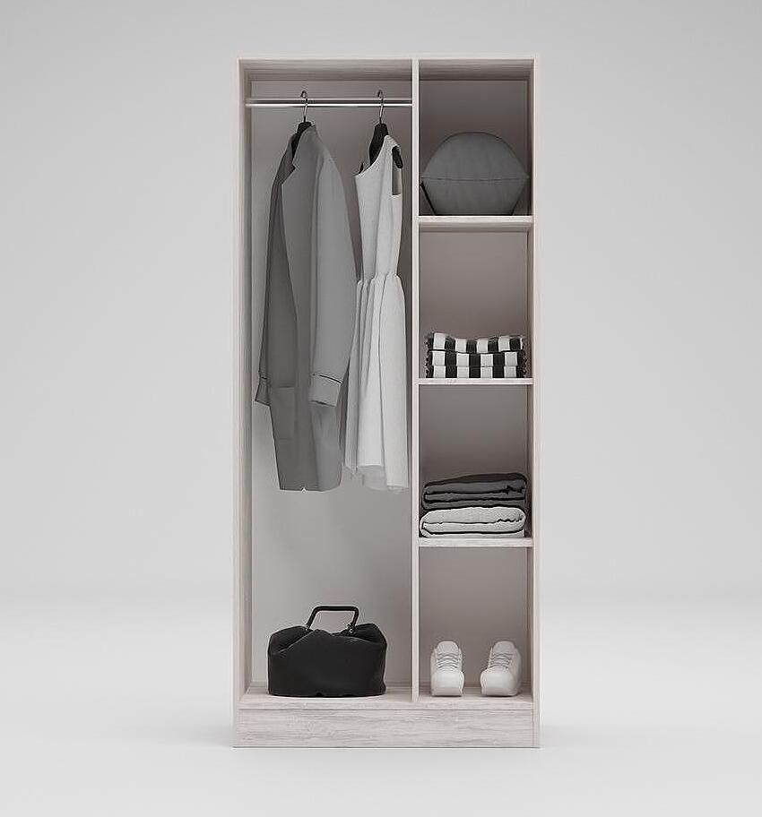 Двукрилен гардероб Аполо 1 - 80 см в 8 цвята | LEOSmebel