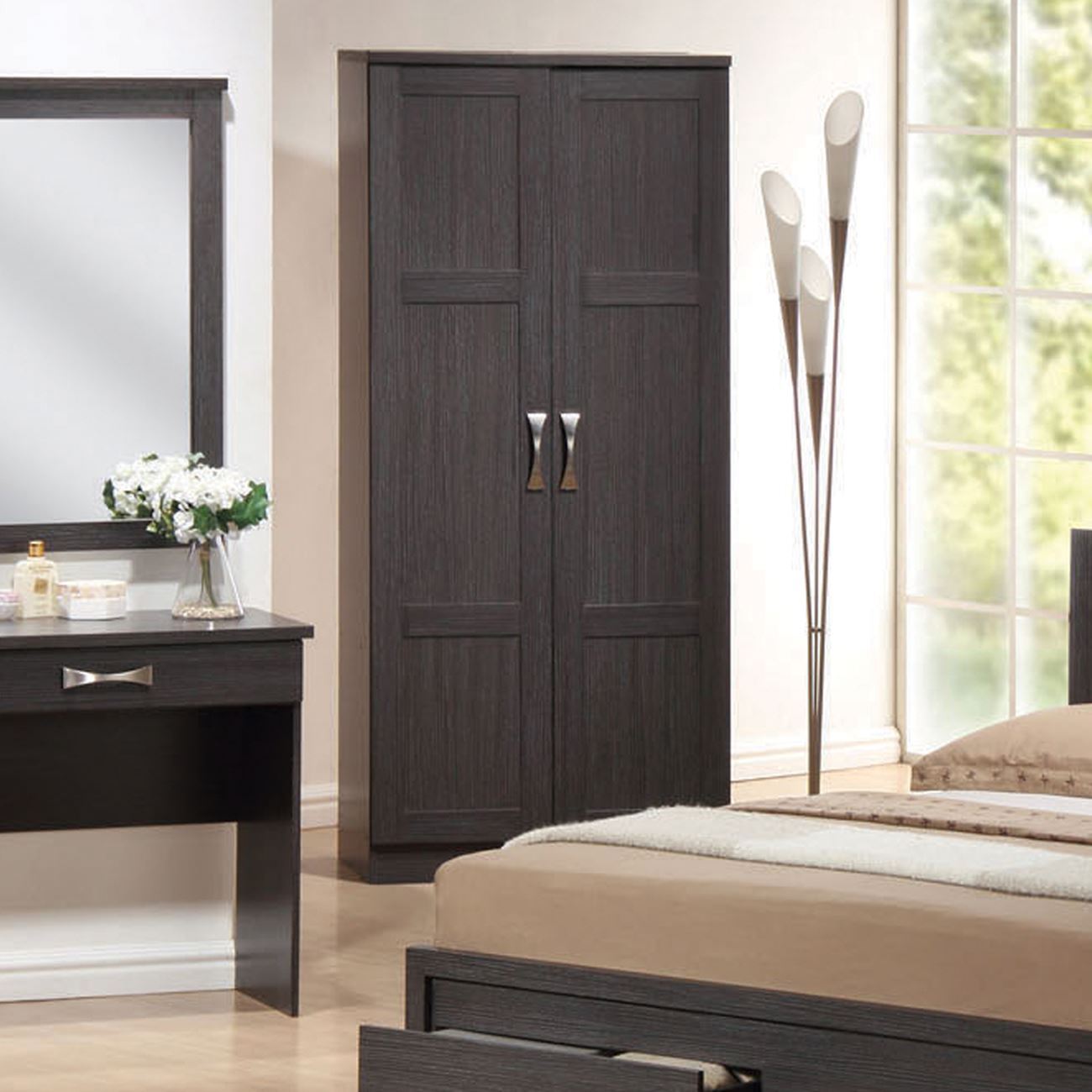 Двукрилен гардероб Лайф Зебрано - 80 см | LEOSmebel