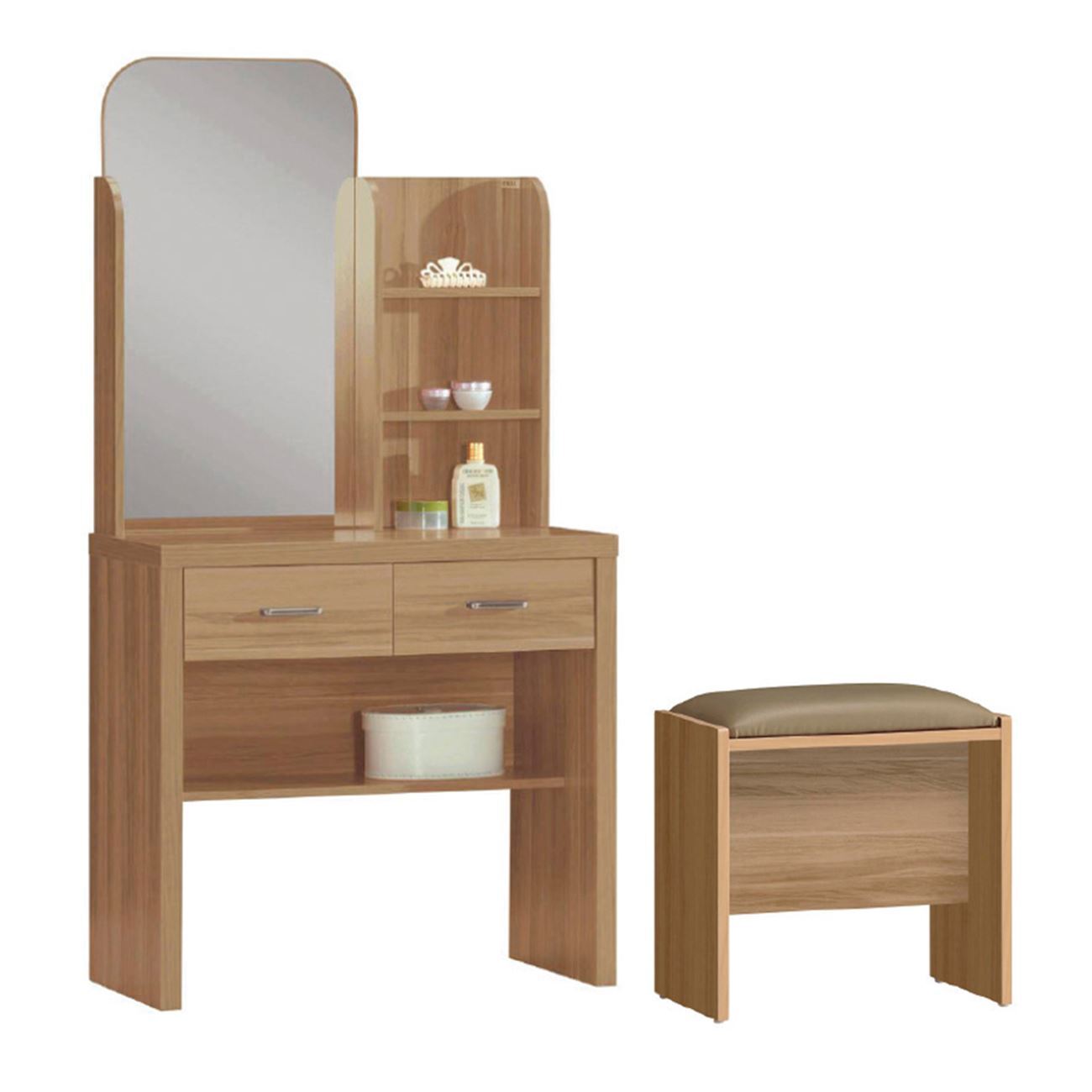 Тоалетка с табуретка Калибер в 3 цвята | LEOSmebel