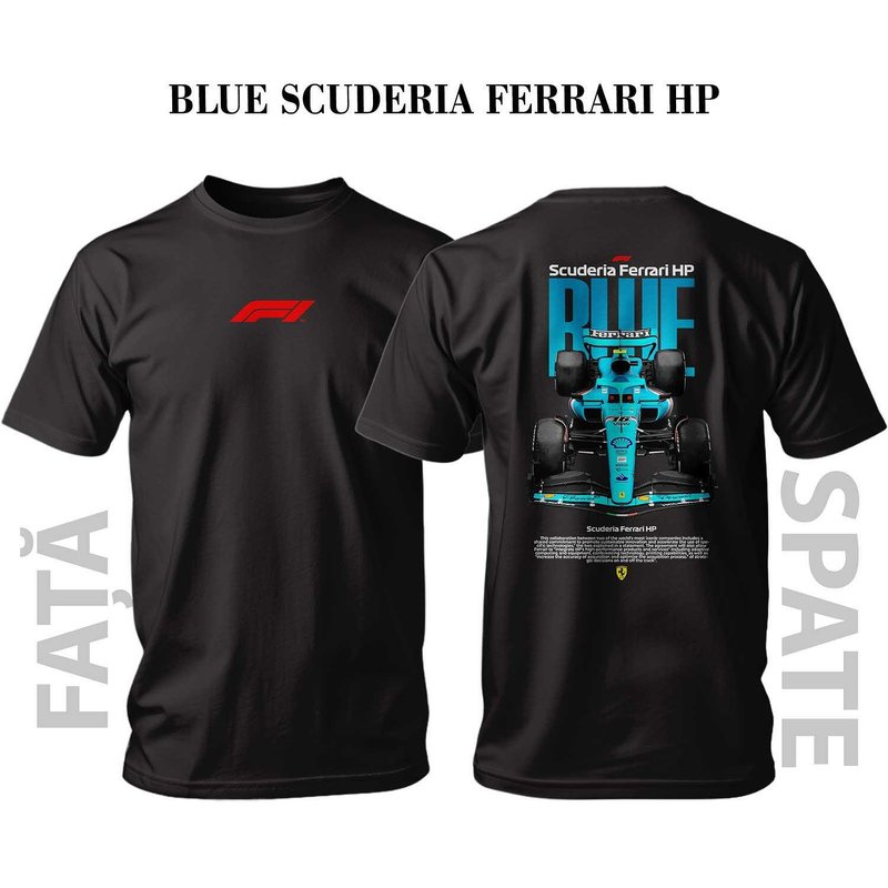 Tricou FORMULA 1/ F1 BLUE SCUDERIA FERRARI HP