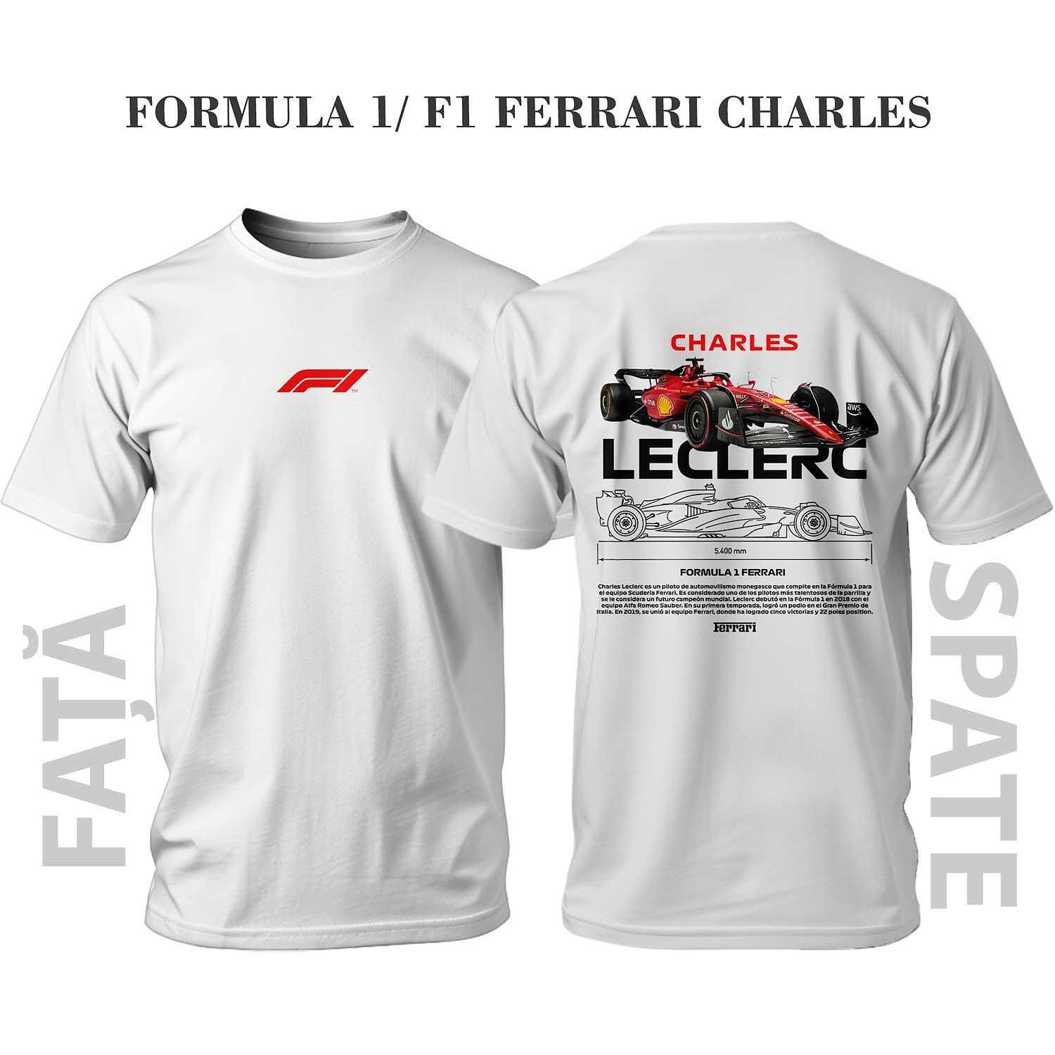 Tricou FORMULA 1/ F1 FERRARI CHARLES