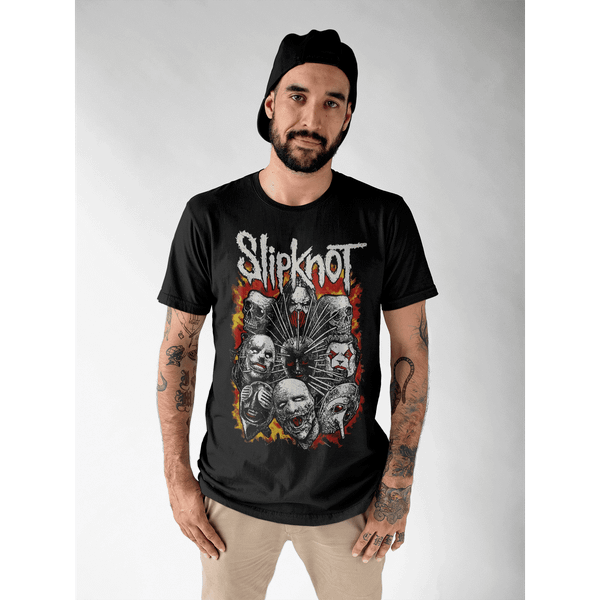Tricou Slipknot - All The Masks