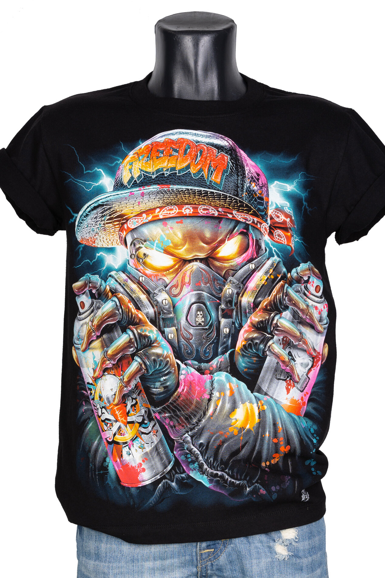 Tricou Freedom Spraying Skeleton - 4D-20