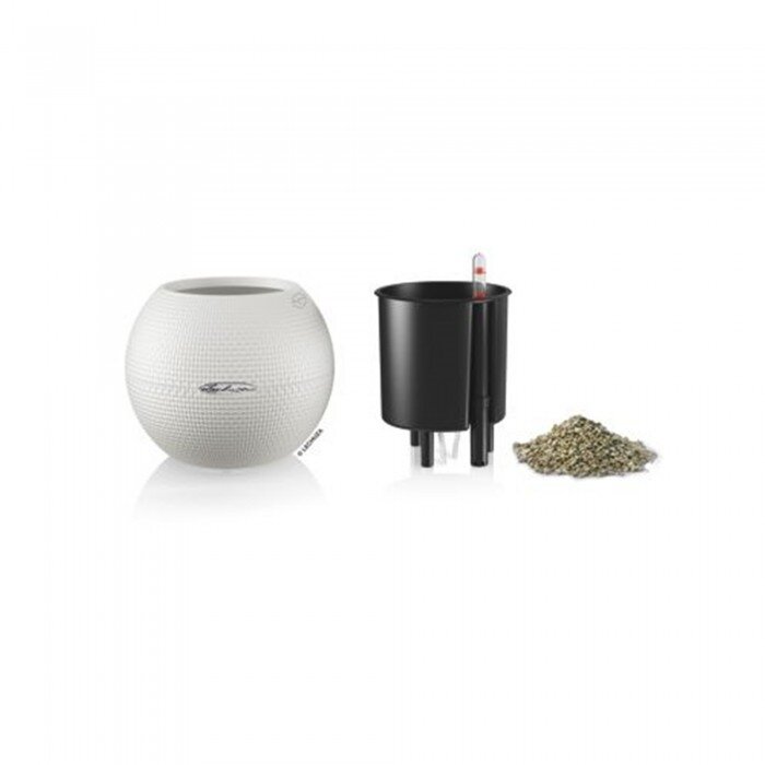 Саксия с напоителна система Puro Color 20 LECHUZA Бял