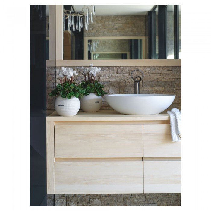 Саксия с напоителна система Puro Color 20 LECHUZA Бял