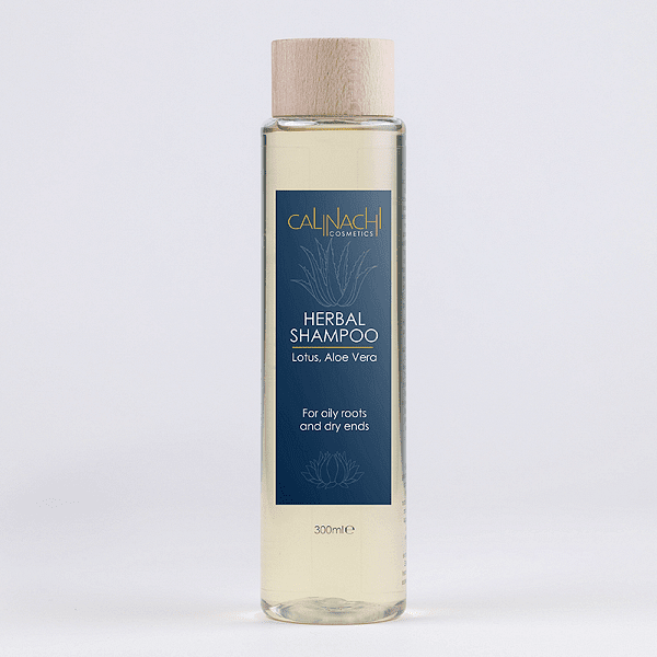 Безсулфатен Билков шампоан за мазни корени и сухи краища Calinachi, 300ml