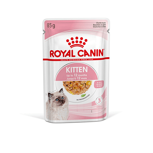 Royal Canin Kitten in Jelly пауч с желе за подрастващи котенца 85 гр ...
