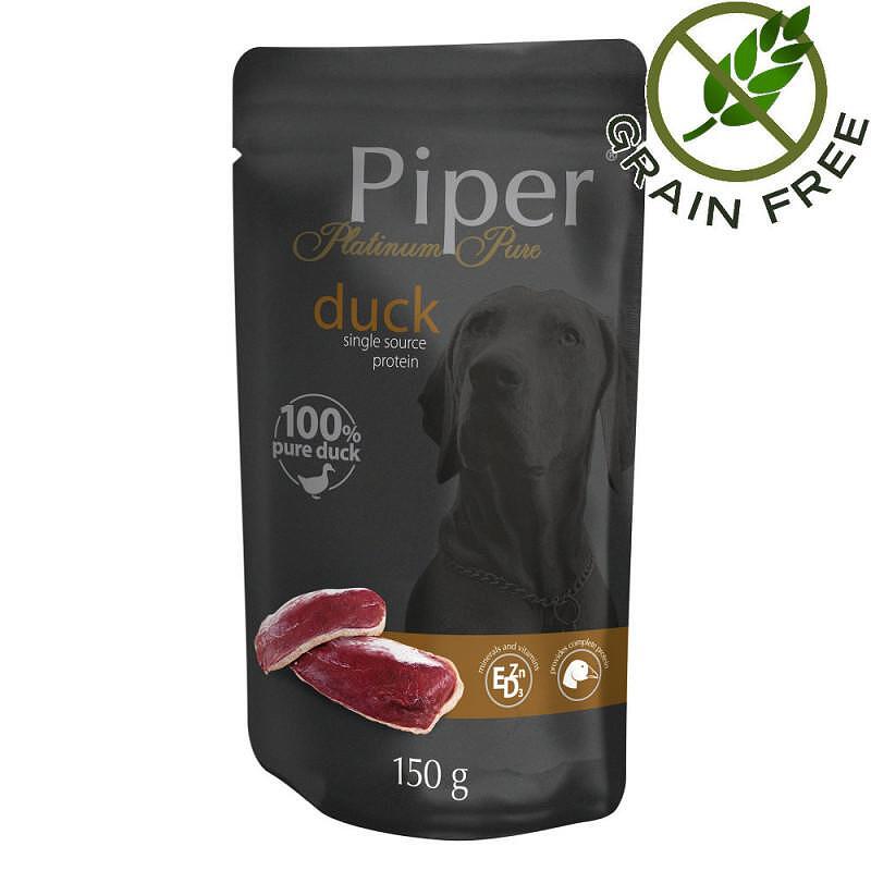 Piper Dog Platinum Adult пауч с патешко за израснали кучета 150 гр