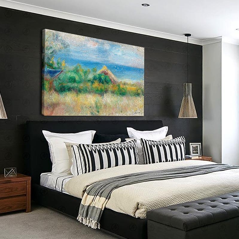 Пиер-Огюст Реноар - Пейзаж на фона на морето №11779