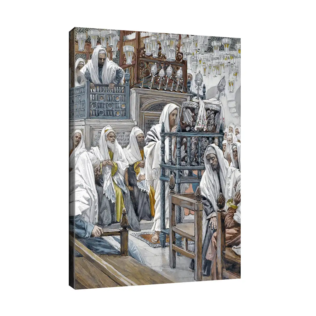 Джеймс Тисо - Иисус разгъва свитъка в синагогата №13257