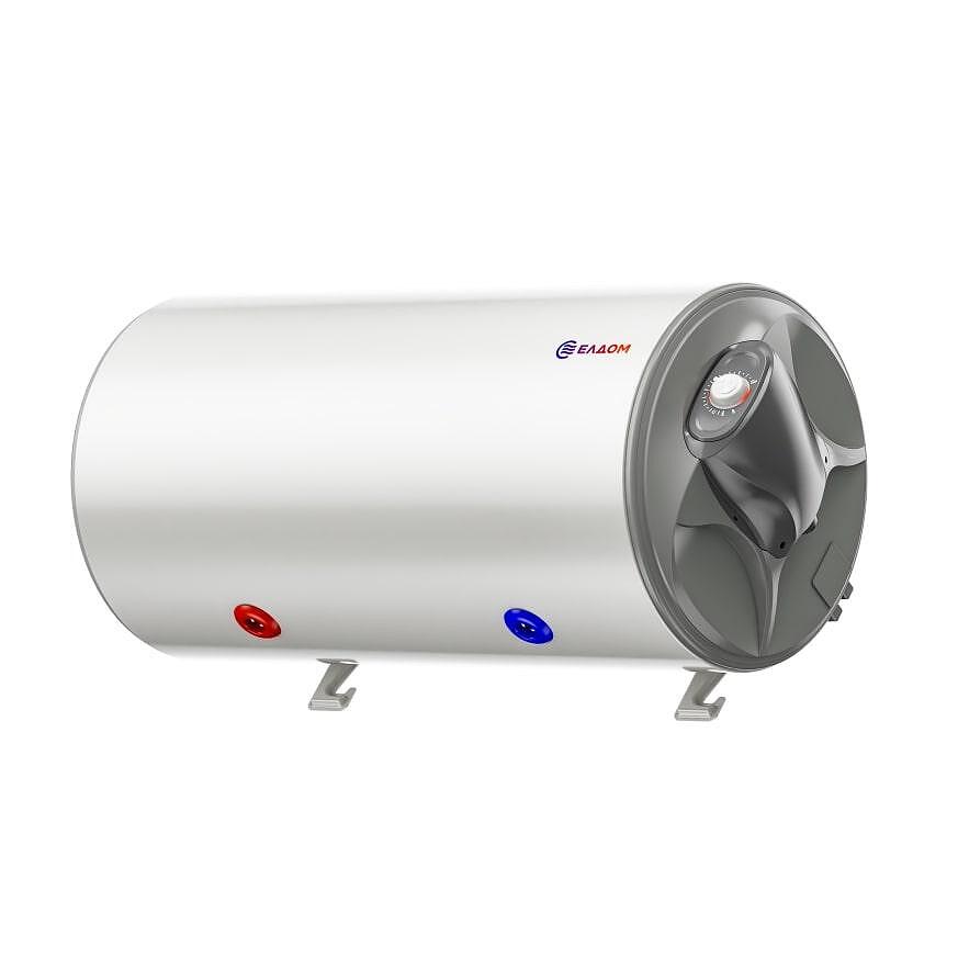Бойлер Eldom 100л, 3kW, хоризонтален, емайлиран, ел. изводи отдясно ...
