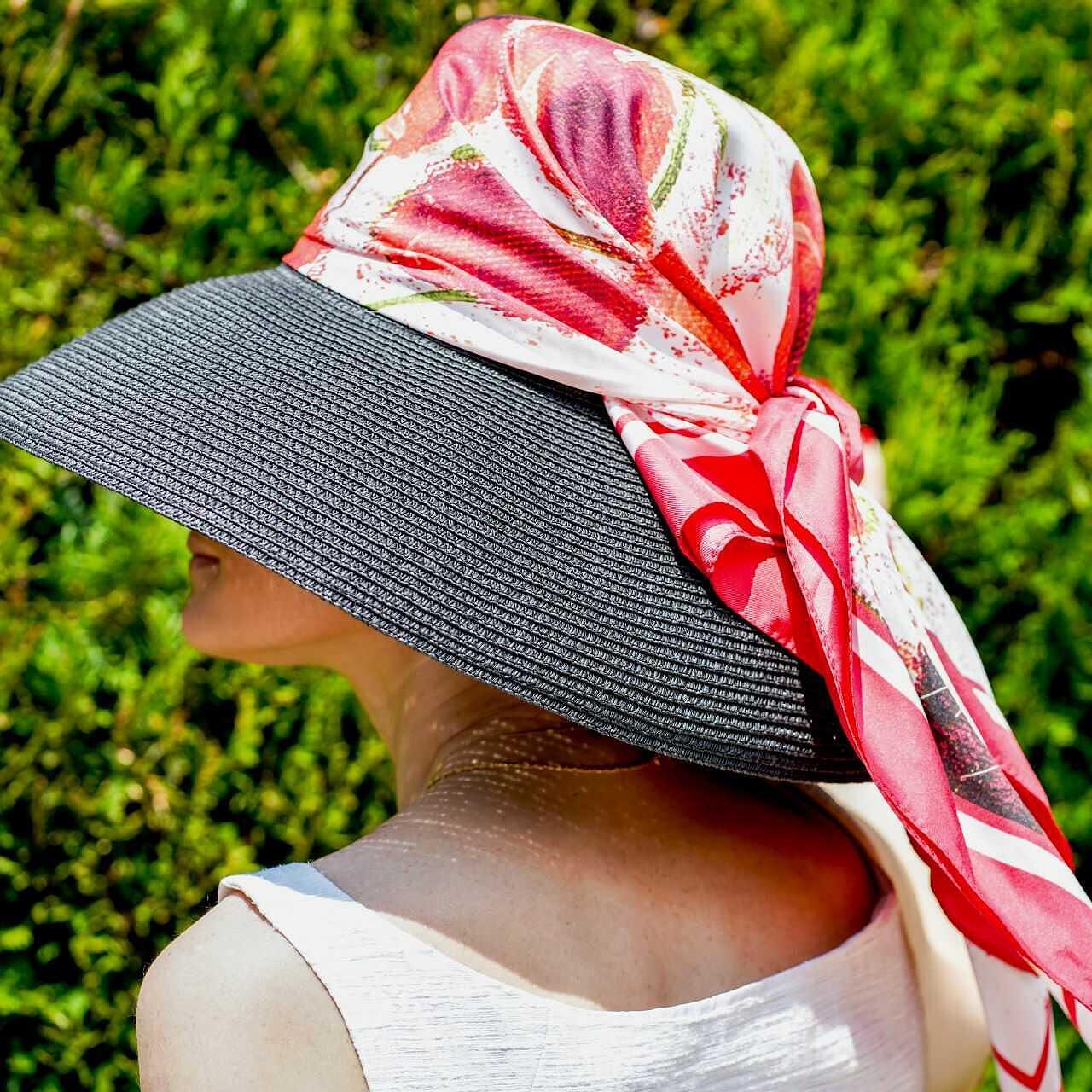 Копринен шал "Череши" Twill 90 | Ina Assa™