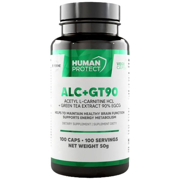 HUMAN PROTECT ALC + GT90 | Acetyl L-Carnitine & Green Tea Extract with ...