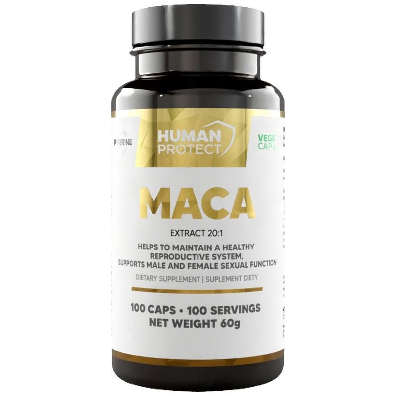 HUMAN PROTECT Maca 500 mg | with Black Pepper Extract