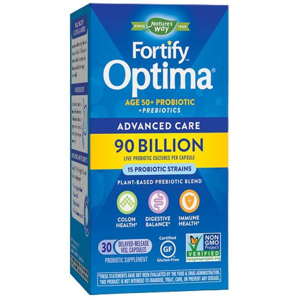 NATURE'S WAY Fortify Optima® Advanced Care Age 50+ | 90 Billion Live Cultures