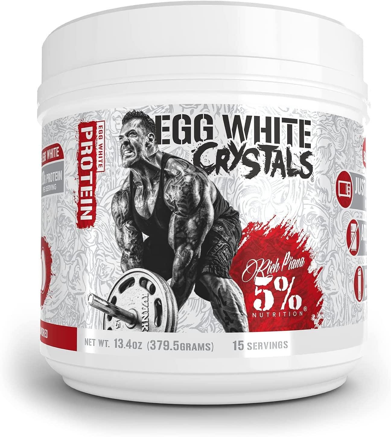 5% Nutrition Egg White Crystals | 100% Pure Egg White Protein Powder