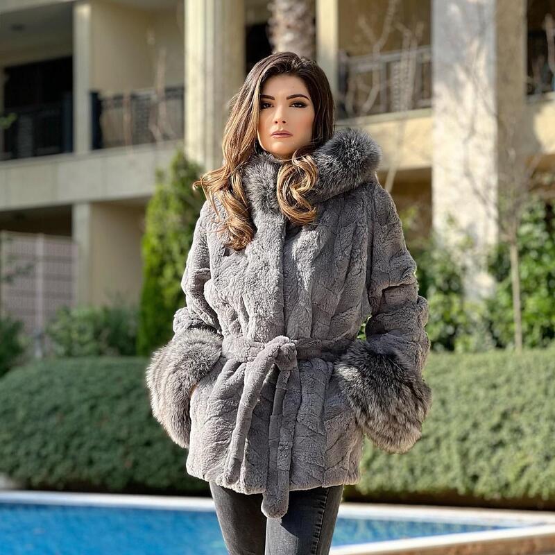 Дамско палто от бобър и лисица 83BEAVER MILIOS FURS