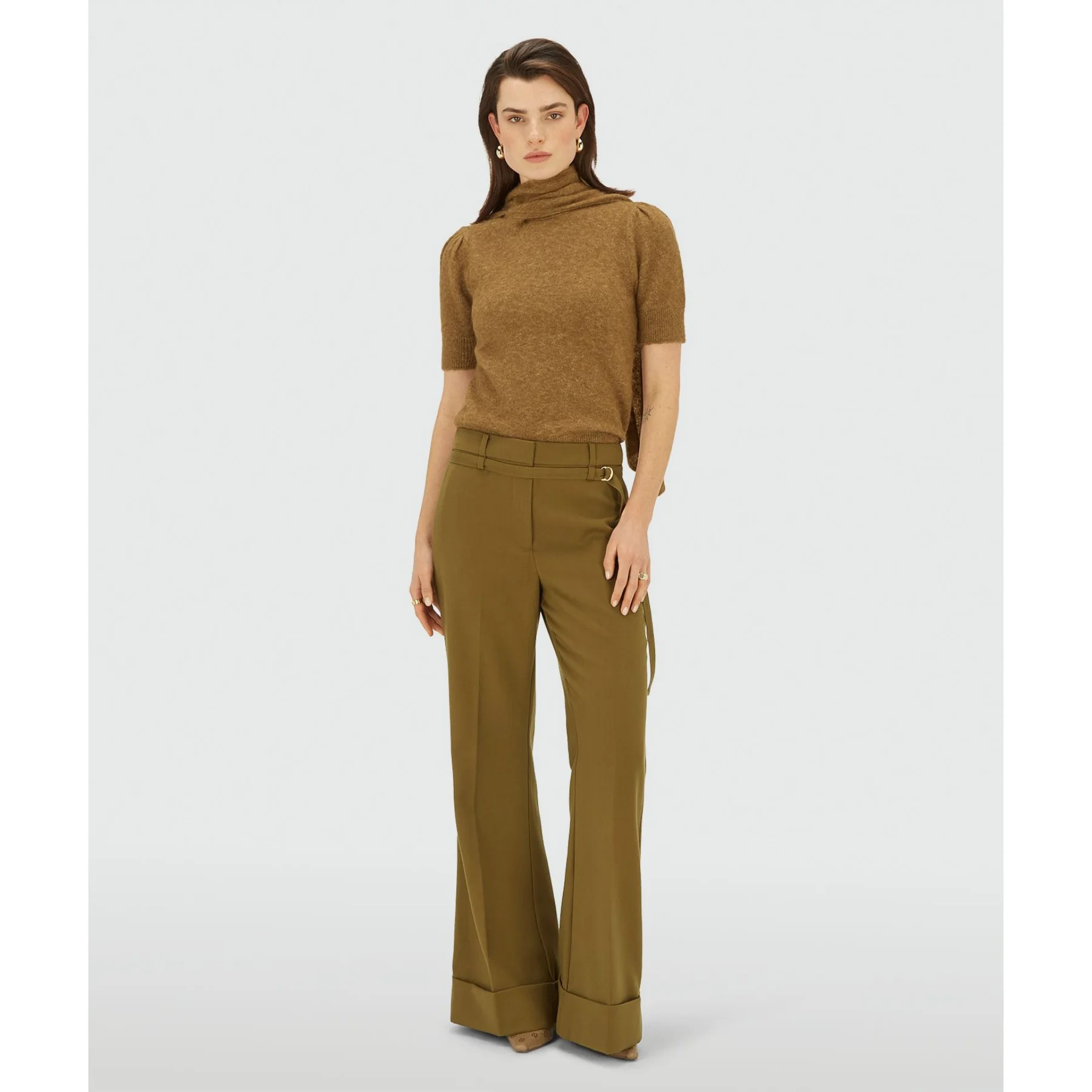 Дамска блуза от мериносова вълна с панделка BEATRICE JV-exclusive