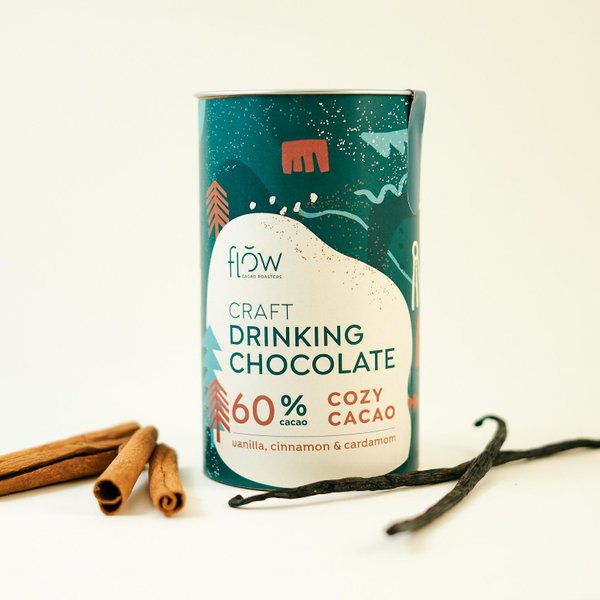 Flow Cacao | Шоколад за пиене 60% Cozy Cacao с бурбонска ванилия ...