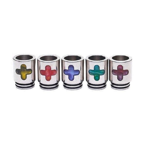 Drip Tip 8110 Cross Inox/Epoxy | Drip Tips - www.boombvaping.com
