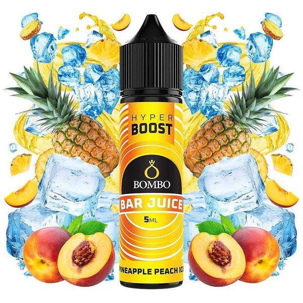 Bombo Bar Juice Hyper Boost Pineapple Peach Ice 5ml/60ml | Shake & Vape ...