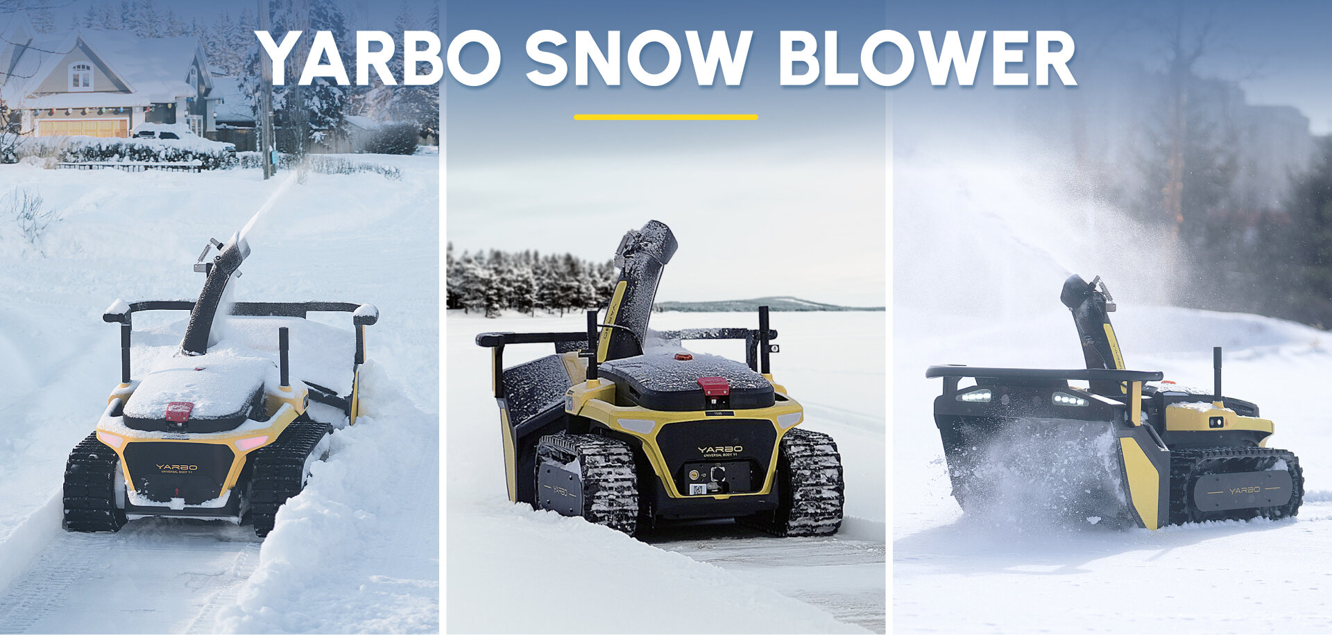 YARBO robot fűnyíró modullal és hóeltakarító modullal, akár 25 000 négyzetméterig - eMAG.hu