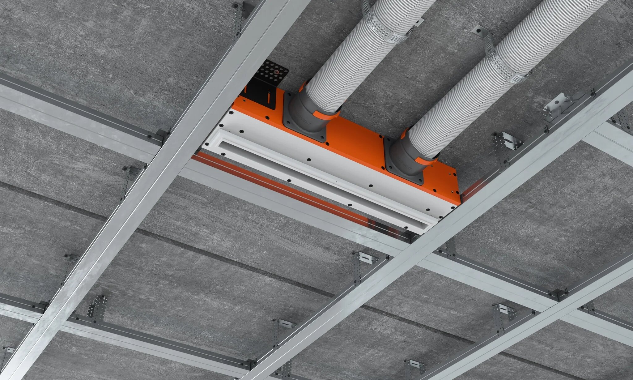 ERGOVENT LINEO 500 SINGLE линеен вентилационен слот дифузор/решетка ...